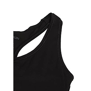 Calvin Klein Women's Polyester & Elastane Non-Wired and Non-paded Bralette Bra (29639810003_Black_Medium)