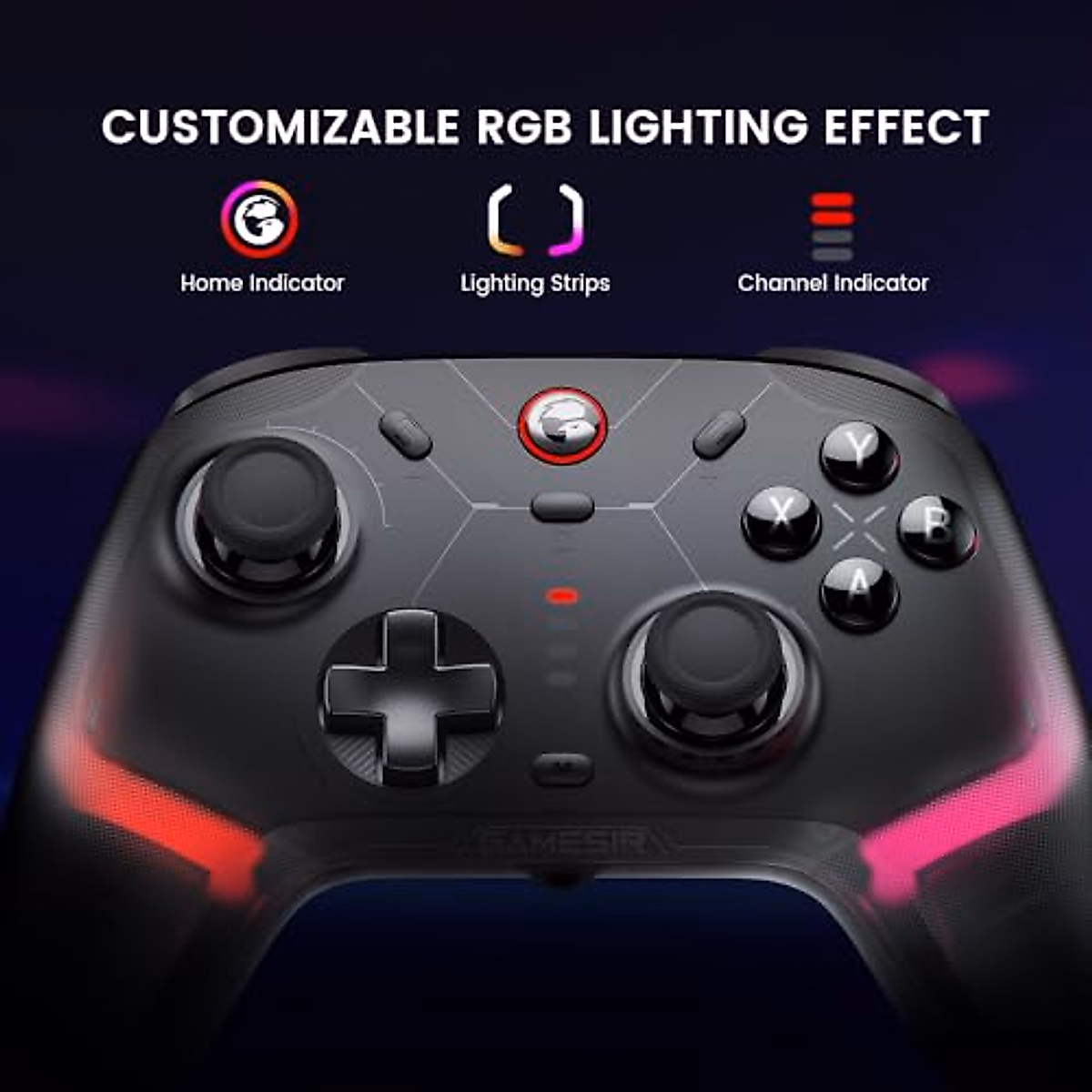 GameSir Cyclone 2 Wireless Controller - 1000Hz Polling Rate, TMR Joysticks, Hall/Micro 2-in-1 Triggers for PC/Switch/Android/iOS, PC Gaming Controller with Charging Dock (Black)