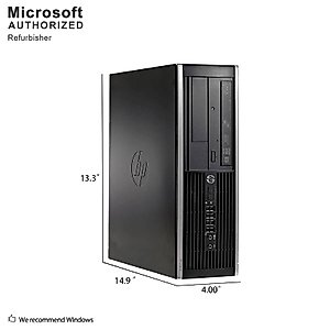 HP Elite 8200 SFF High Performance Business Desktop Computer Intel Quad Core i7 up to 3.8GHz Processor 2TB HDD 16GB DDR3 Memory DVD Windows 10 Professional (Renewed) (16GB)