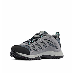 Columbia Womens Crestwood Hiking Shoe, Graphite/Pacific Rim, 8