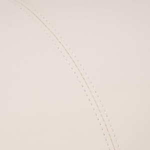 MCombo Small Power Lift Recliner Chair Sofa with Massage and Dual Heating, Adjustable Headrest for Elderly People Petite, USB Ports, Fabric 7111 (Single Motor, Cream White)