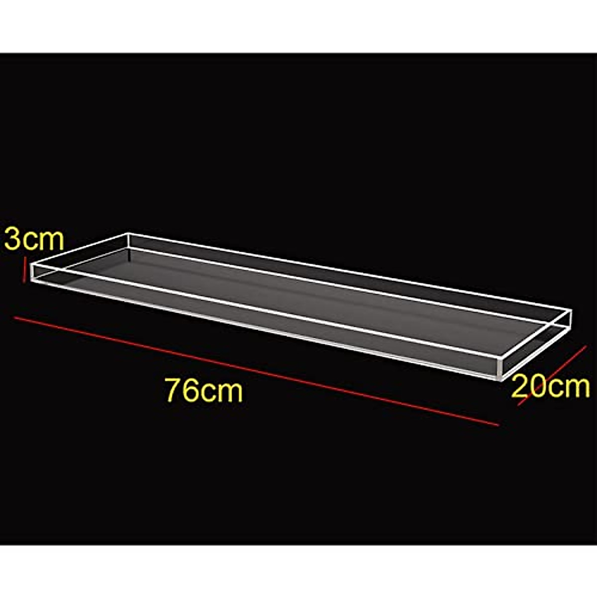 GANFANREN Bathtub Storage Rack Bath Tray Transparent Shelf Tub Multi-Function Bathroom Tools Towel Storage Shelf