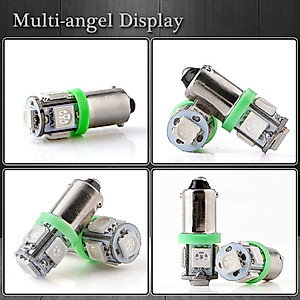 GE 44 Bulb 1893 47 756 1847 Wedge Pinball Machine Light 6VDC/6.3VDC Green (Pack of 20)