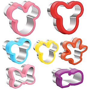 Cookie Cutter set, Head, Glove, Shoe, Bows Shapes Sandwich Cutters Cookie Cutters -Food Grade Cookie Cutter Mold for Kids (7Pack)