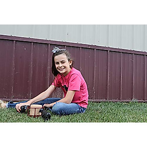 Little Buster Toys Hay Feeder - Round Bale Hay Feeder in Red, 1/16th Scale