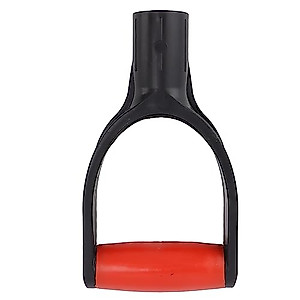 DShaped Shovel Handle, Ergonomic Reusable 32mm Inner Diameter Multifunctional Shovel Handle Replacement Handle for Snow Shovel (Red Black)