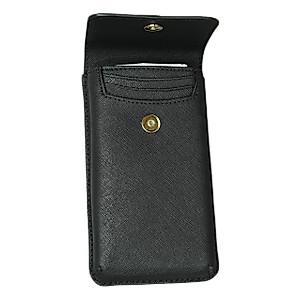 Kate Spade New York Laurel Way North South Womens Iphone Case Saffiano Leather Crossbody (Black)