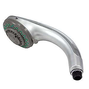 5 Setting Hand Held Shower Satin Nickel and Polished Brass Trim