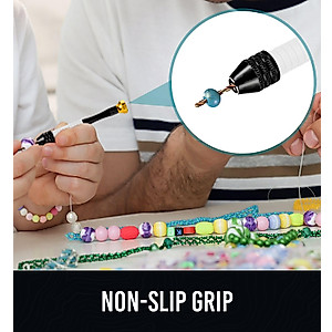 Pin Vise Small Hand Drill for Jewelry Making - Craft911 Manual Craft Drill Sharp HSS Micro Mini Twist Drill Bits Set for Resin, Rotary Tools for Wood, Jewelry, Plastic, Miniature - Golden