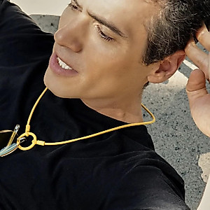 LaLoop Premium eyeglass necklace Sport Loop in Brown