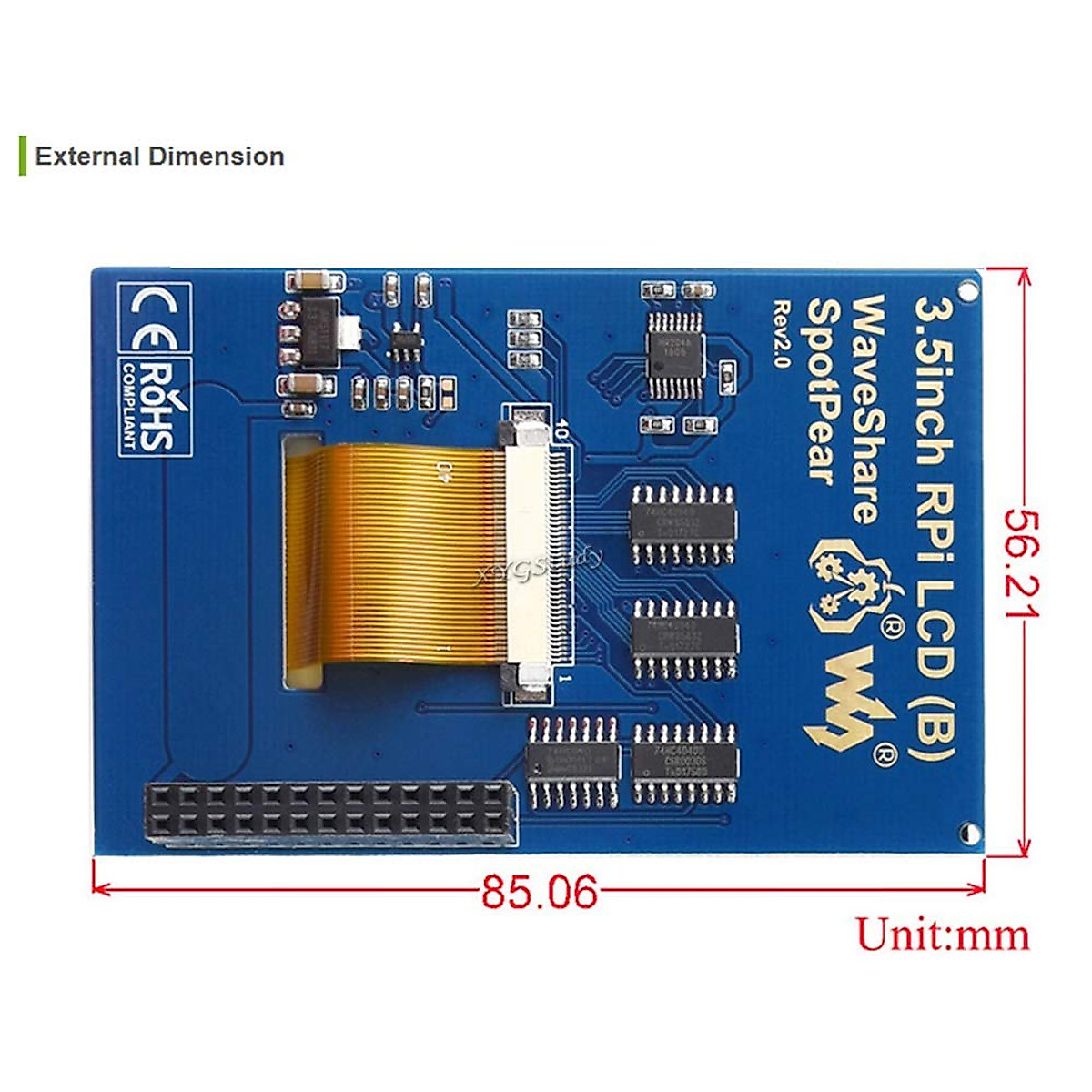 3.5 inch Resistive Touch Screen LCD IPS Screen Display 320×480 for Raspberry Pi 4 3 2 1 Model B B+ A+ Raspbian Ubuntu Driver provided @XYGStudy