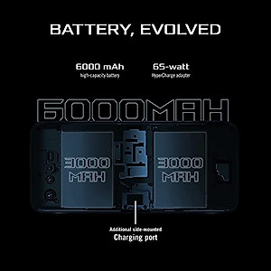 ASUS ROG Phone 6 5G 512GB 16GB RAM Factory Unlocked (GSM Only | No CDMA - not Compatible with Verizon/Sprint) Global Version - White