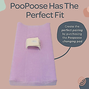 PooPoose Baby Changing Pad - PooPoose Changing Pad Cover Lavender Diaper Mat for Table, Dresser, Change Station, Soft Secure