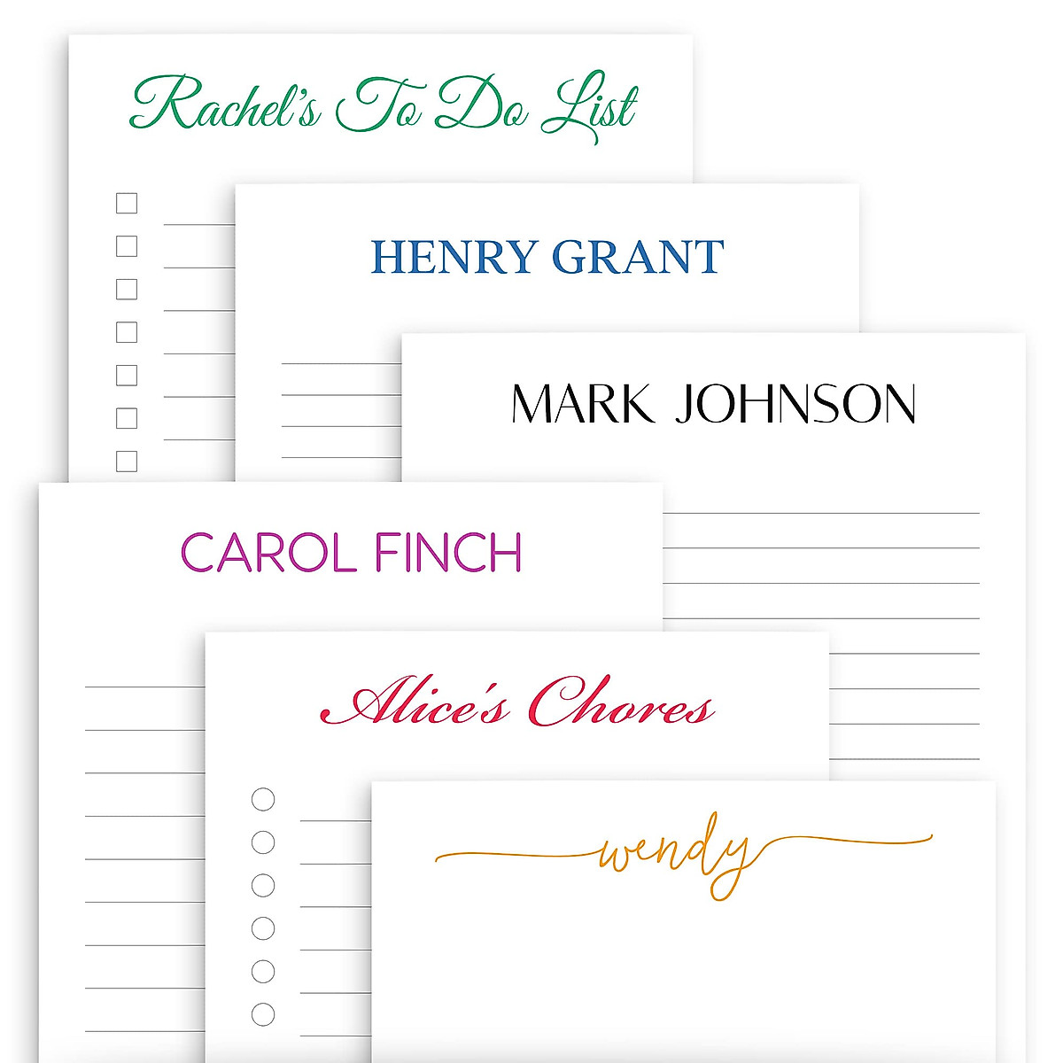 Personalized Custom Notepad - Office Business Professional Desk Writing Paper - Memo Scratch Legal Pad