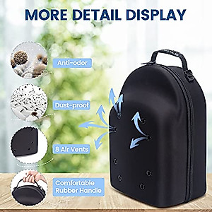 ToVii Hat Case, Hat Travel Case for Baseball Caps Hat Case for Travel Hat Bag Men Hat Box Travel Case Women Hat Carrier Case Travel Hat Holder Hat Storage - Cap Carrier 2-6