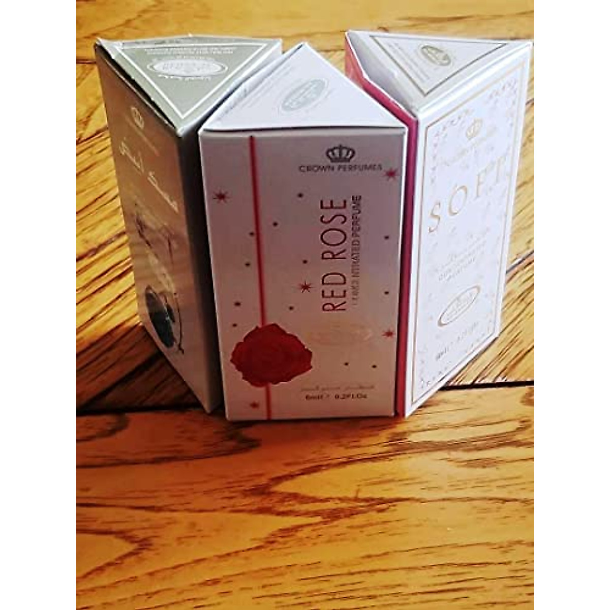 6 (Six) Al-Rehab 6ml Perfume Oils Best Sellers Set # 1: Soft, Sultan Al Oud, Red Rose, Choco Musk, Jasmin and White Musk