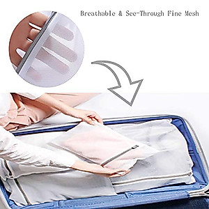 Habychoi Mesh Laundry Bag - 9pcs Premium Zippered Fine Mesh Clothing Washing Bag, Delicates Travel Storage Organize Bag, Clothing Protective Bags for Laundry Lingerie, Sweater, Dress, Blouse, Pants