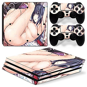FYPRO Nude Girls Vinyl Decal Protective Skin Cover Sticker for Sony PlayStation4 Pro PS4 Console and 2 Dualshock Controllers (Fit PS4 Pro)