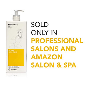 Framesi Morphosis Repair Shampoo, 33.8 fl oz, Shampoo for Color Treated Hair with Sunflower Oil