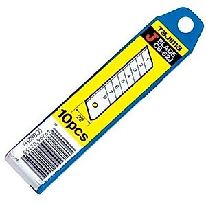 Tajima LCB-62 7/8" x 8-point Replacement Snap Blades for Heavy Duty LC-620 Knives 10-blade hard pack