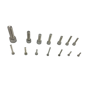 HVAZI 135pcs Metric M2.5 M3 M4 M5 M6 M8 304 Stainless Steel Hex Socket Head Cap Screws Assortment Kit
