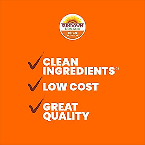 Sundown Odorless Fish Oil, 1290mg, Omega 3 Dietary Supplement, Supports Heart Health, 72 Coated Mini Softgels