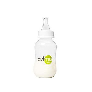 Avima 4 oz Anti Colic Baby Bottle Set - Slow Flow Nipples Included, Standard Neck, BPA Free - Newborn 0-3 Months, Stage 1 Feeding for Gas, Spit Up & Colic (Set of 8)