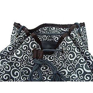 K-Cliffs Travel Laptop Backpack Canvas School Bookbag Casual School Daypack Rucksack Grey Chevron