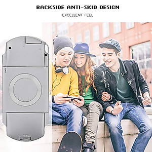 ASHATA Full Housing Repair Mod Case + Buttons Replacement Compatible for Sony PSP 1000 Console(Silver)