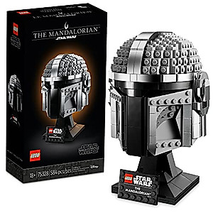 LEGO Star Wars The Mandalorian Helmet 75328 Buildable Model Kit, Display Collectible Decoration Set for Adults, Men, Women, Mom, Dad, Collectible Gift Idea