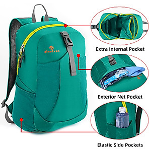 sinotron Lightweight Packable Backpack,Small Foldable Hiking Backpack Day Pack for Travel Camping Outdoor Vacation(Green)
