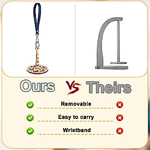 Portable Wrist Yarn Holder for Knitting, Wood Wrist Yarn Ball Holder Stand Minder Yarn Spinner Spinning Ideal Crochet Kit Yarn Storage Organizer Crocheting Supplies for Craft Lover (Butterfly)