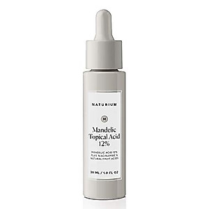 Naturium Mandelic Topical Acid 12%, Plus Niacinamide & Natural Fruit Acids, Anti-Aging Skin Treatment, 1.0 oz