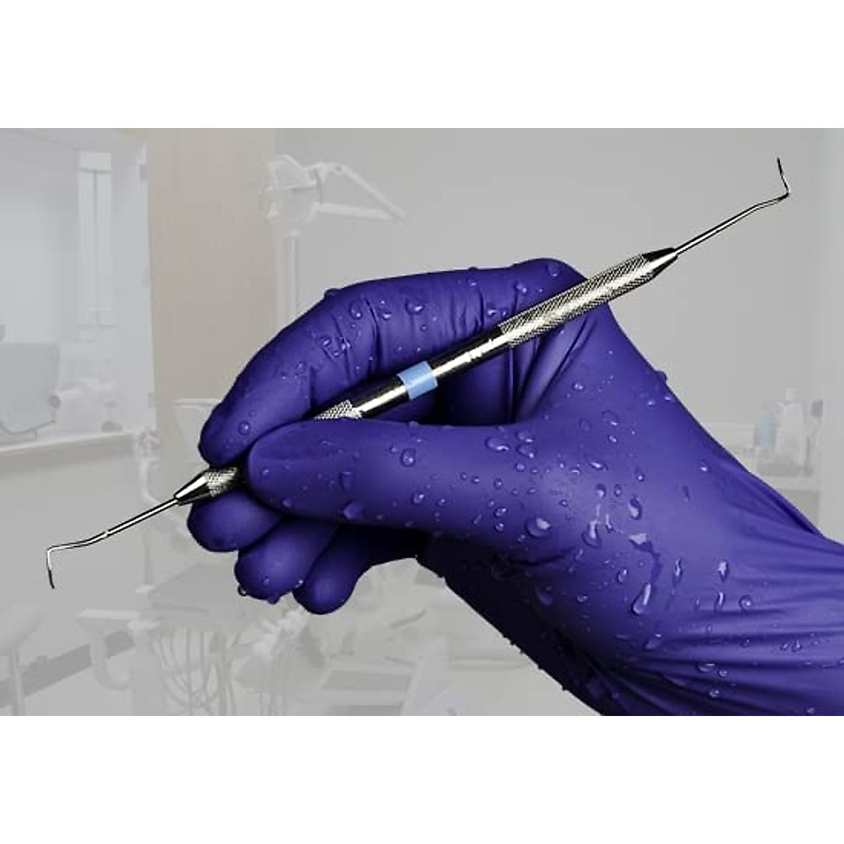 Nitrile Exam Medical Disposable Gloves, Chemo Rated, Powder Free, Latex Free, Non Sterile, 200 Count, 3 Mil, Dental, Food Safe, Light Duty, Textured Tips (X-Small, 200)