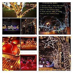 LIUPENGWEI String Lights, 100 LED Fairy Lights Waterproof, 10m Silvery Copper Wire Rope Lights, 24V DC, Christmas Decoration for Home Garden Lawn Wedding Holiday Indoor Party Garden Ghost Light