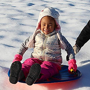 Flexible Flyer F26 Foam Snow Saucer Sled. Round SNO Disc Slider, 26"