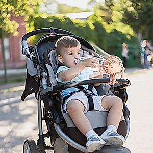 Keweis Mini Handheld Stroller Fan Octopus Fan Baby Fan with Flexible Tripod Wrapped on Stroller, Car Seat, Student Bed, Bike USB Rechargeable Fan, Desk Fan for Office and Baby Room or Outdoor