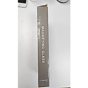 Magnifying Glass with Light, 30X Handheld Large Illuminated Magnifier, Reading Magnifying Glass with for Seniors Read, Coins, Stamps, Map, Inspection, Macular Degeneration