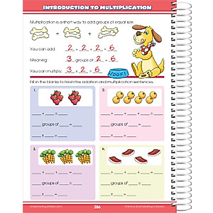 School Zone - Big Math 1-2 Workbook - 320 Spiral Pages, Ages 6 to 8, 1st and 2nd Grade, Addition, Subtraction, Early Math, and More (Big Spiral Bound Workbooks)