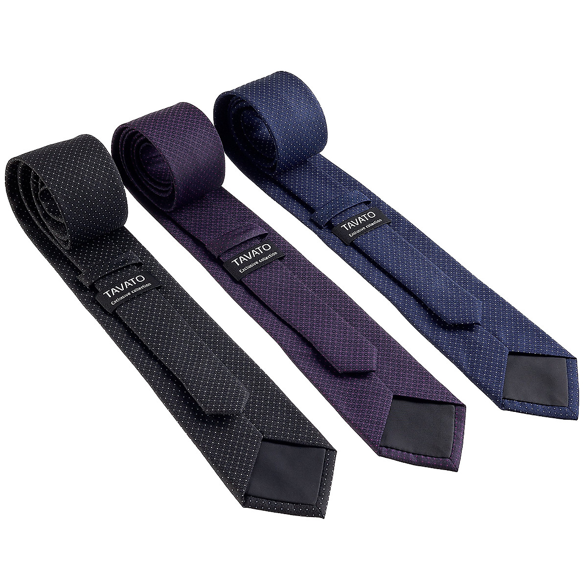 Premium Men’s Gift Tie Set Silky Necktie Pocket Squares Tie Clips Cufflinks For Men Multicolored
