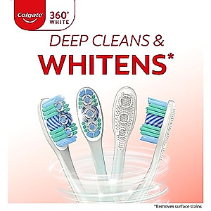 Colgate 360 Optic White Whitening Toothbrush, Soft