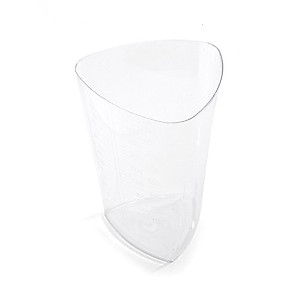 OakRidge Products 1000ml Triangular Graduated Container, Translucent, PP (10 Count)