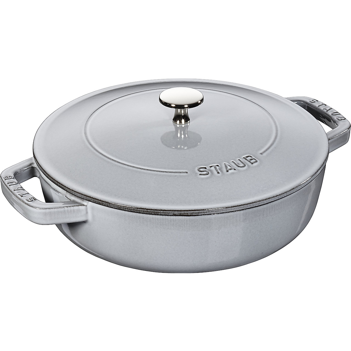 Staub 12612418 – Bräter Chistera 24 cm grau induktionsgeeignet 40511 – 471 – 0 (H. Nr.)