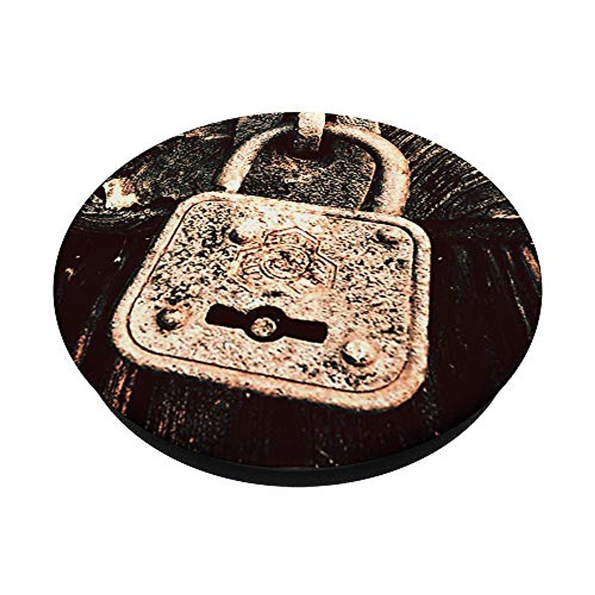 Vintage Retro Love Padlock PopSockets Grip and Stand for Phones and Tablets