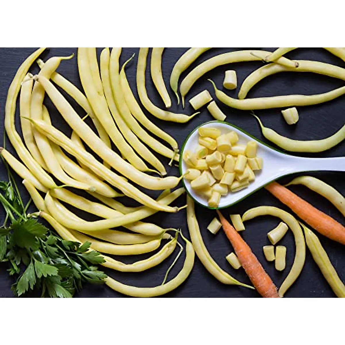 Cherokee Wax Bush Bean Seeds for Planting, 50+ Heirloom Seeds Per Packet, (Isla's Garden Seeds), Non GMO Seeds, Botanical Name: Phaseolus vulgaris, Great Home Garden Gift