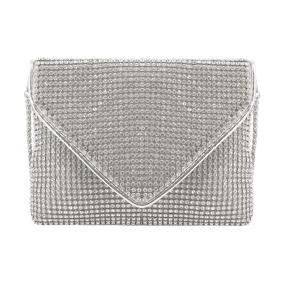 Naimo Bling Crystal Rhinestone Crossbody Bag Diamond Evening Clutch Envelope Handbag Cell Phone Purse for Party Prom