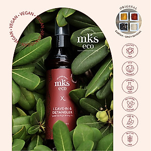 Earthly Body MKS eco X, Original Scent - 4 fl oz - Leave-In Treatment & Detangler - Moroccan Argan Oil, Hemp Seed Oil - Vegan & Cruelty Free