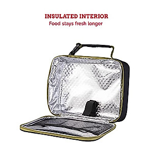 Whiskware Insulated Soft Cooler Lunch Box for School, Work, and Travel, One Size, Navy