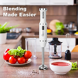 SunnyGlow Cordless Hand Blender: Rechargeable Cordless Immersion Blender Handheld, Powerful Detachable Easy Control Grip Stick Mixer Milkshakes | Smoothies | Soup| Puree | Baby Food