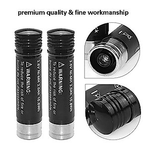 Munikind Replacement Battery Compatible with Black and Decker 3.6V Battery Versapak Gold VP100 VP100C VP105 VP105C VP110 VP110C VP143 Vp142 Vp7240 2Pack 3000mAh Ni-Mh